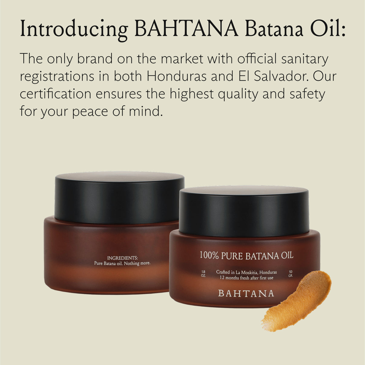 Pure Batana Oil from Honduras - Hydrating Authentic Hair Oil – BAHTANA